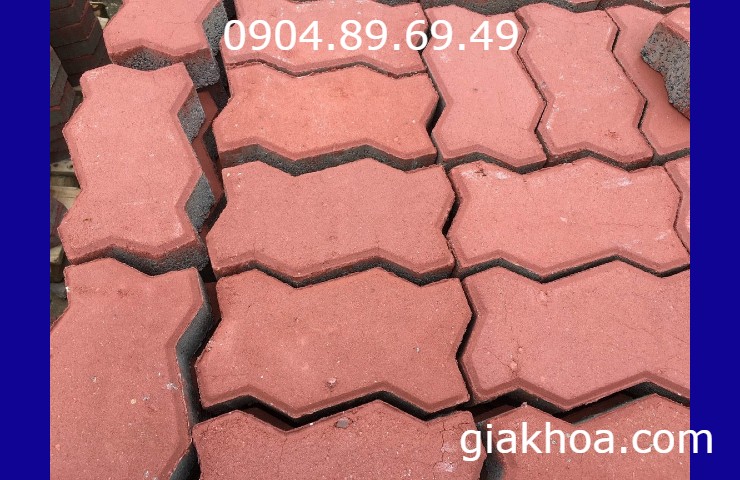 Gạch Zích Zắc Block màu đỏ