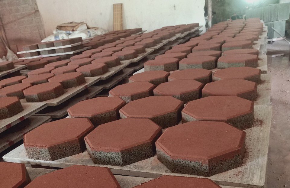 Gạch lục giác bê tông, gạch lục giác bê tông vỉa hè